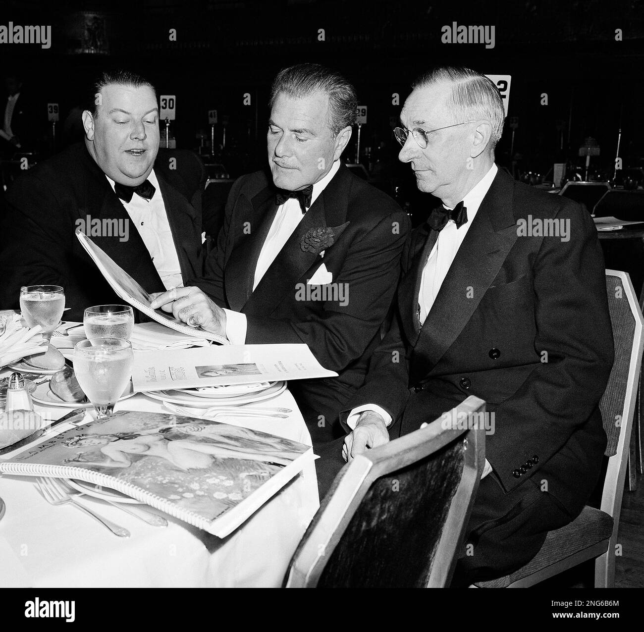 From left Happy Felton, Bert Lytell and Senator Ed Ford all comedians shown at the Waldorf ...