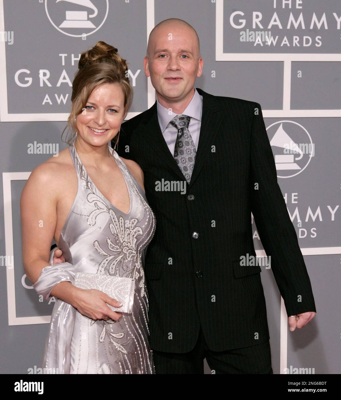 Morten Lindberg arrives with a guest for the 49th Annual Grammy Awards on Sunday, Feb. 11, 2007 ...