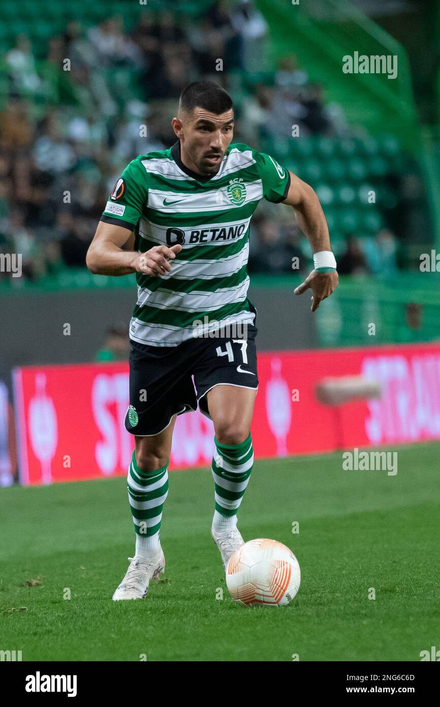 February 16, 2023. Lisbon, Portugal. Sporting's defender from Portugal ...