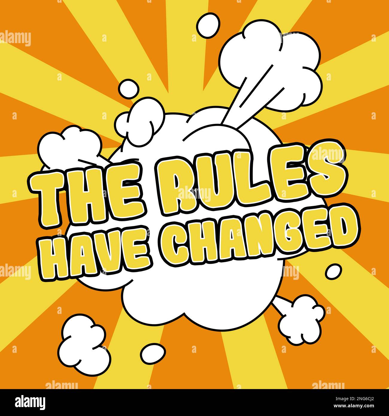 Hand writing sign The Rules Have Changed. Word for the agreement or ...