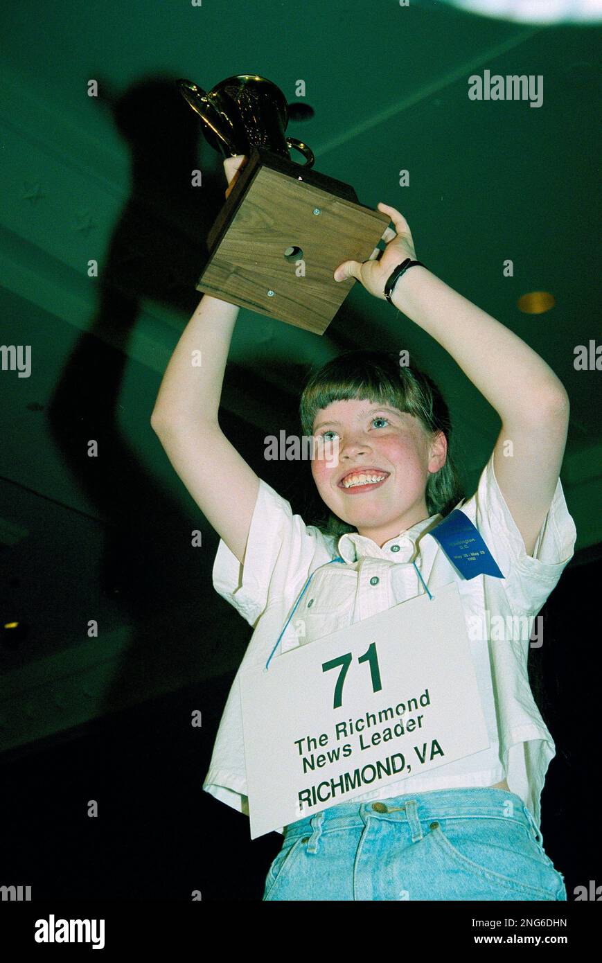 Thirteen-year-old Amanda Goad, winner of the 65th Annual Scripps-Howard ...