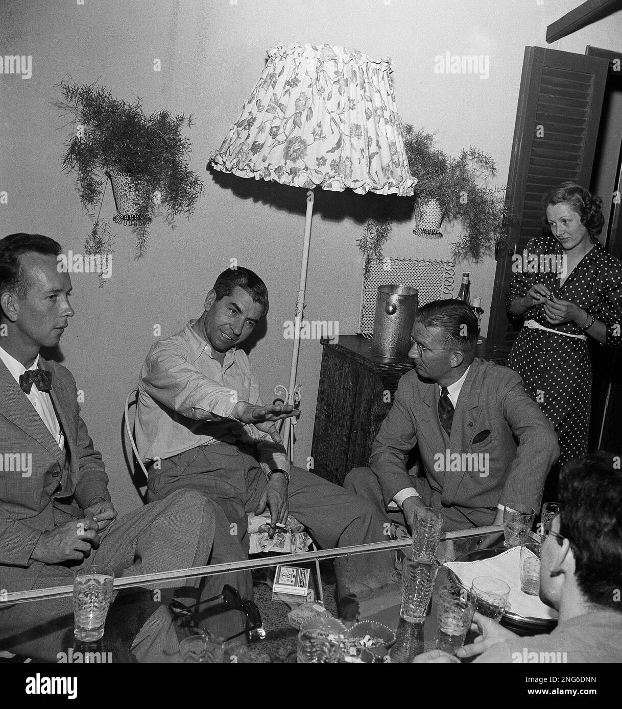 Charles MacCauley, of Philadelphia, Pa., talking to his friend Charles ...