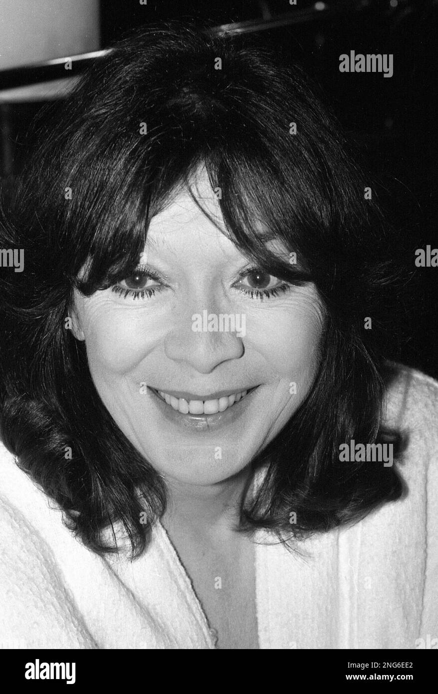 Portrait of French actress and singer Juliette Greco in Paris, France ...