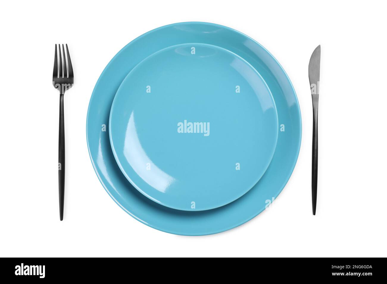 Stylish setting cutlery plates Cut Out Stock Images & Pictures - Alamy