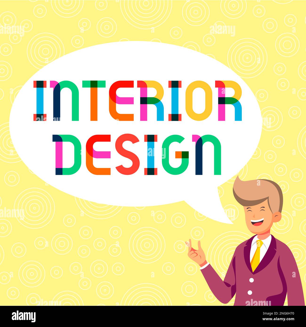 Sign displaying Interior Design. Word Written on the art of designing ...