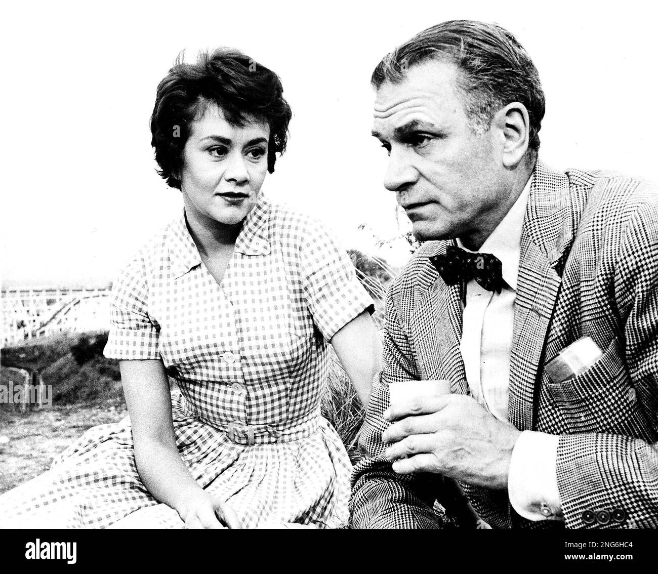 Actor Sir Laurence Olivier and his wife actress Joan Plowright appear ...