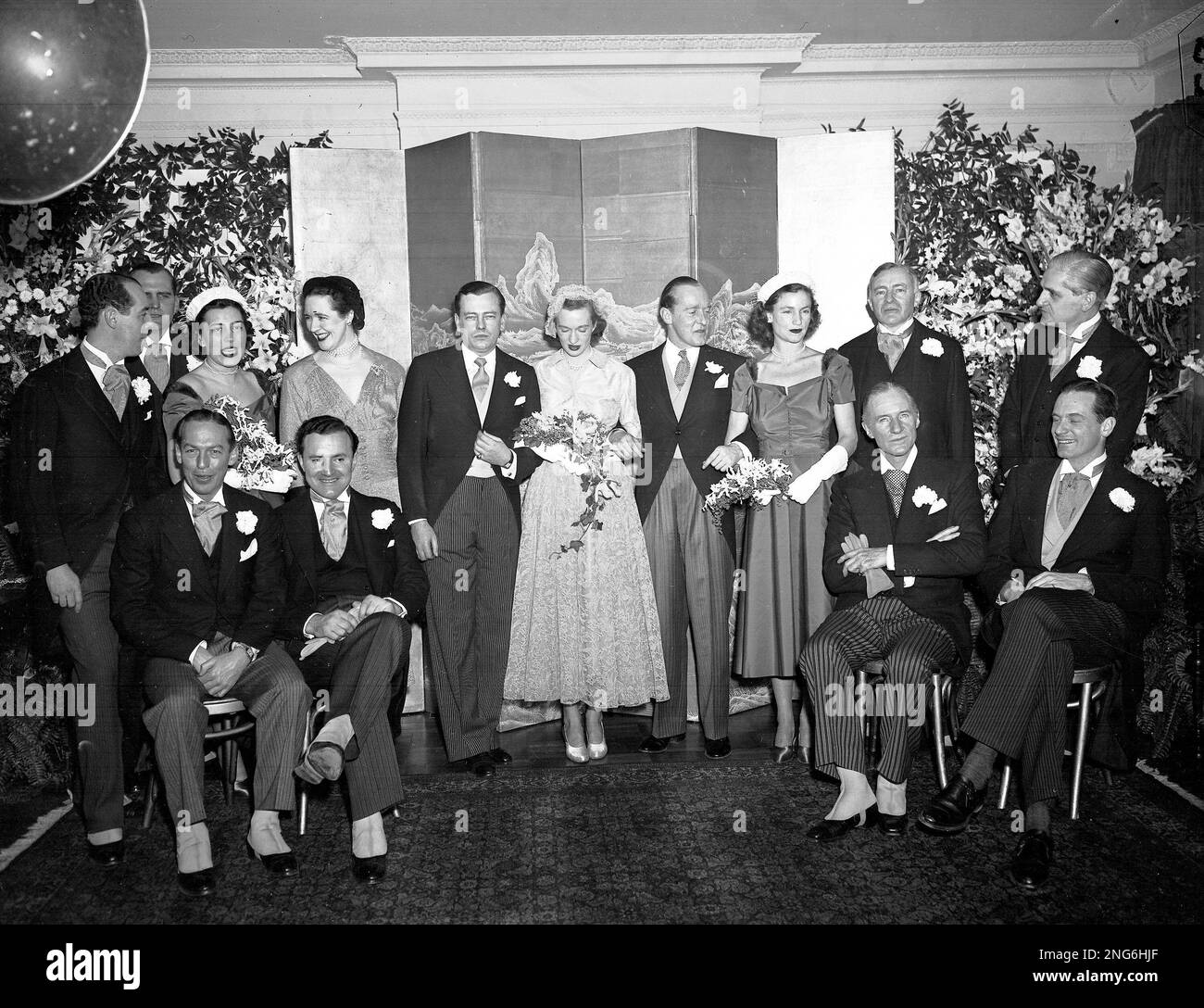 The Marquess of Milford Haven, David Michael Mountbatten, and his bride ...