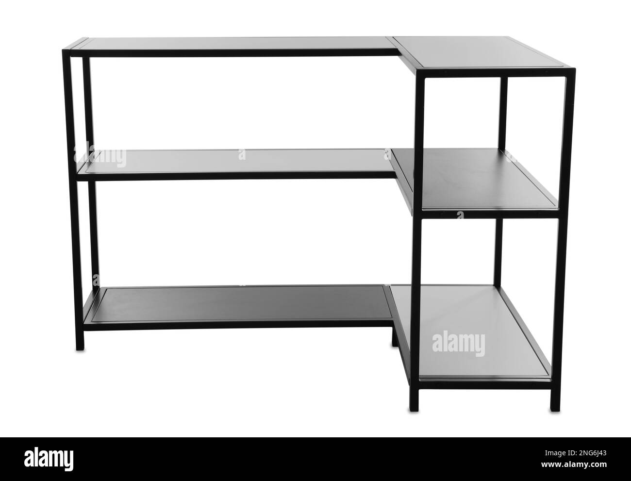 Stylish console table on white background. Interior element Stock Photo ...