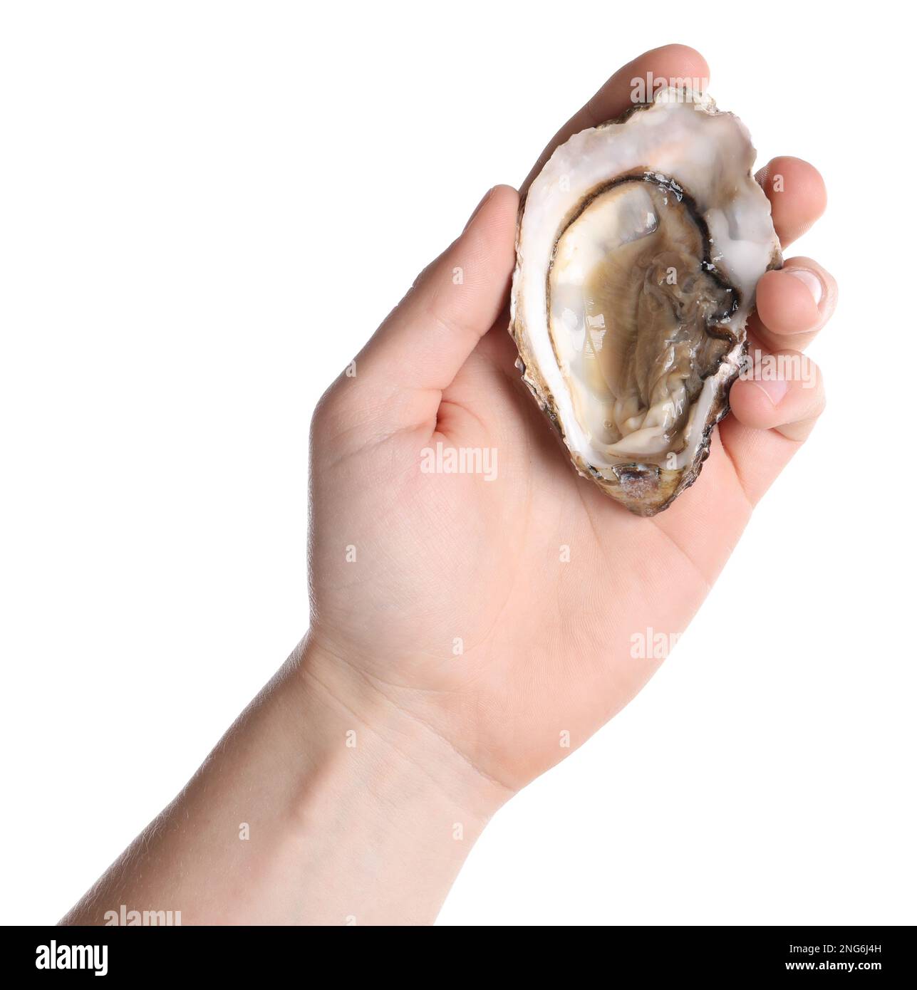 Man eating oyster Cut Out Stock Images & Pictures - Alamy