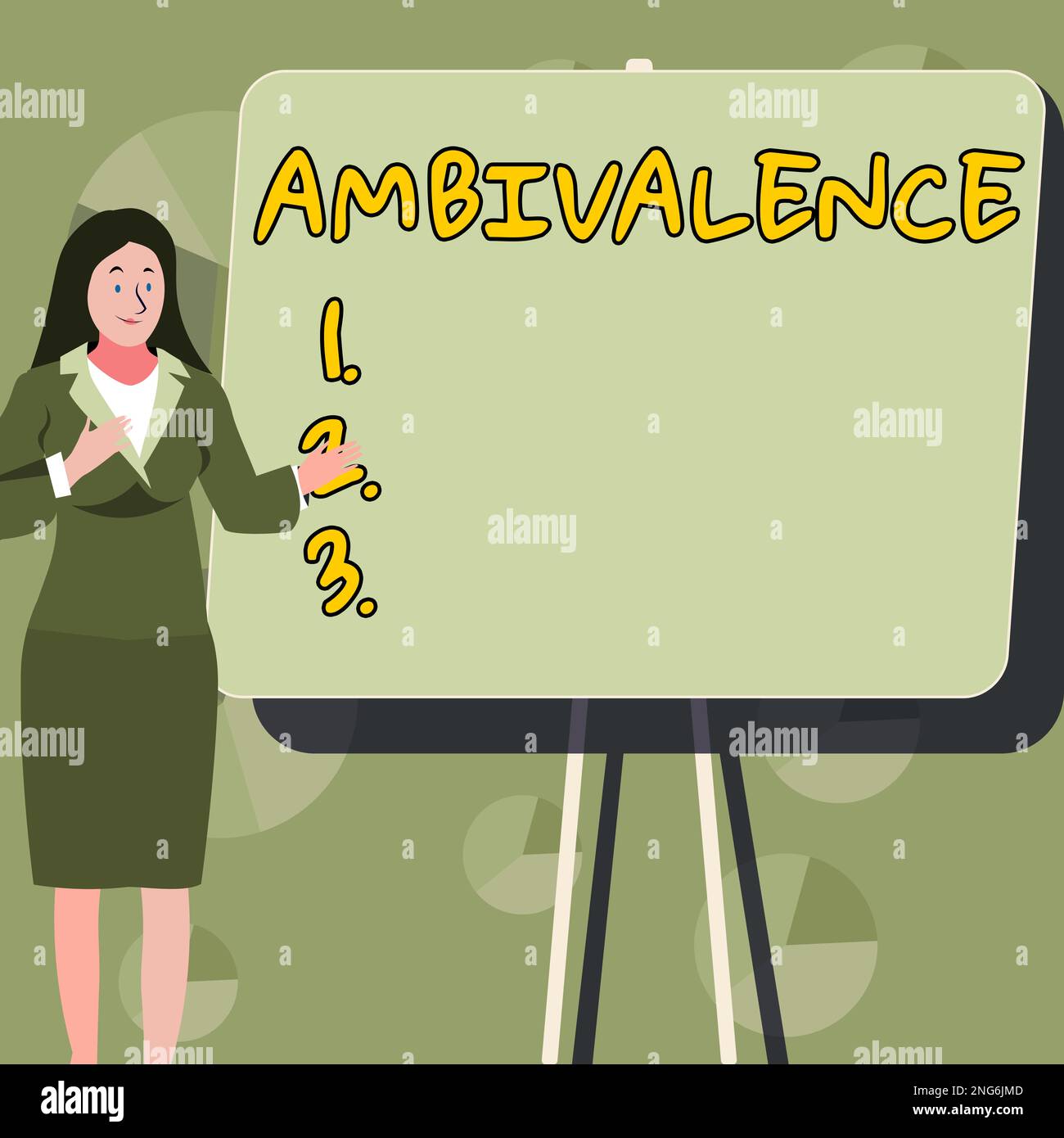 Conceptual display Ambivalence. Word Written on attitudes or feelings ...