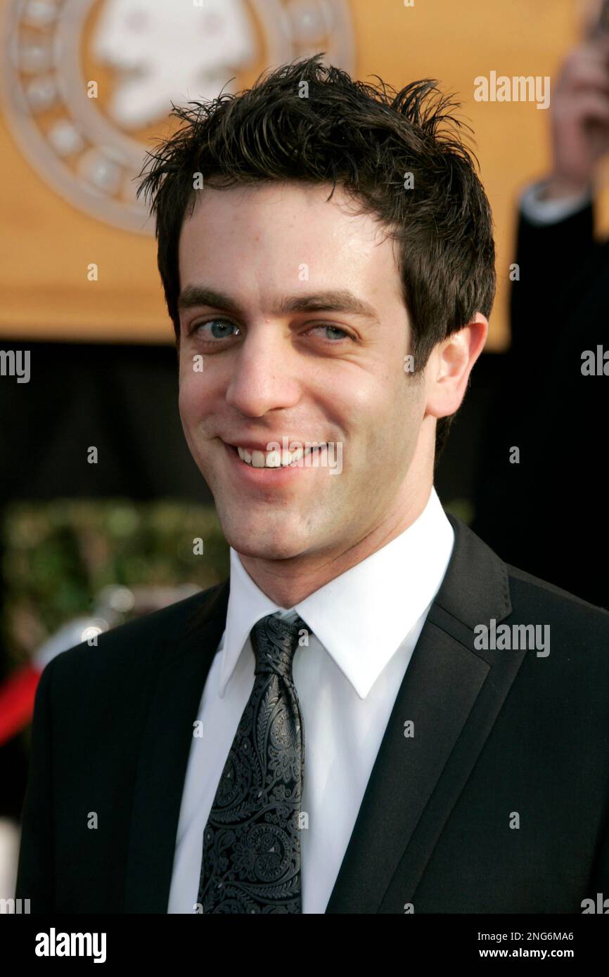B.J. Novak arrives at the 13th Annual Screen Actors Guild Awards on ...