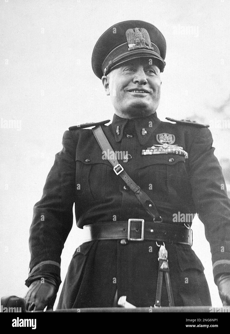 Italian fascist dictator Benito Mussolini is seen during annual ...