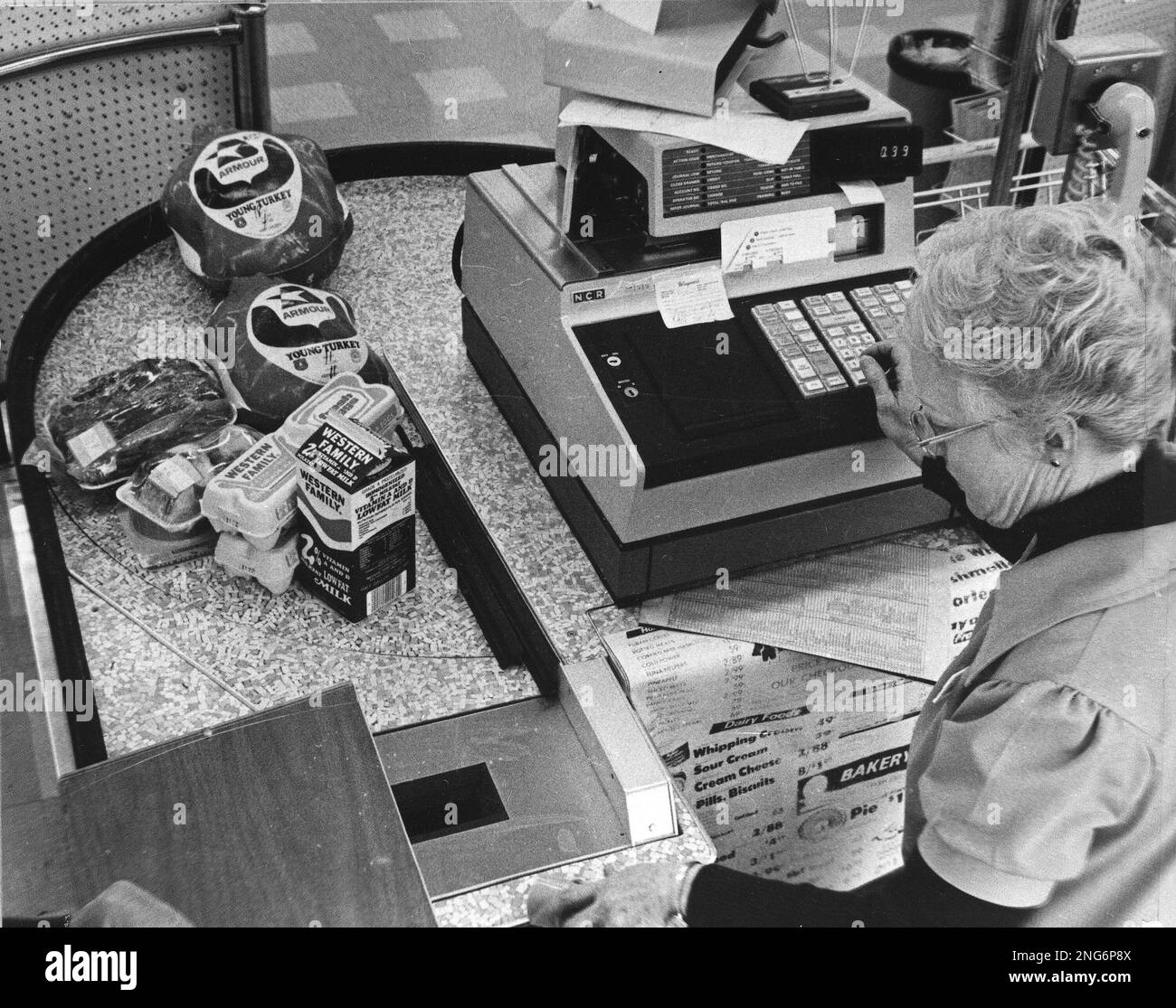The first electronic scanner grocery checkout device installed west of ...