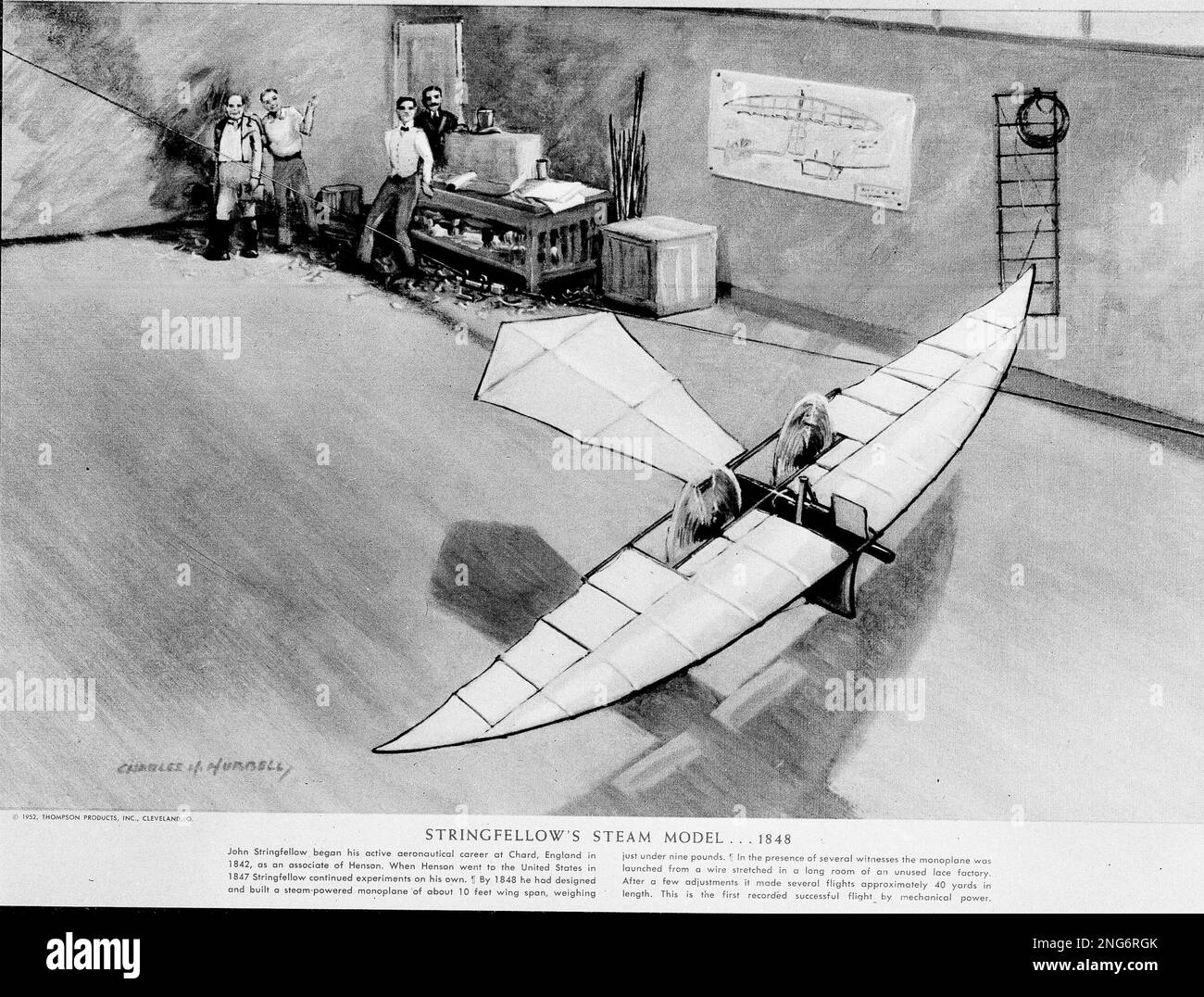 William S. Henson, creator of the aerial steam carriage, and the famous ...