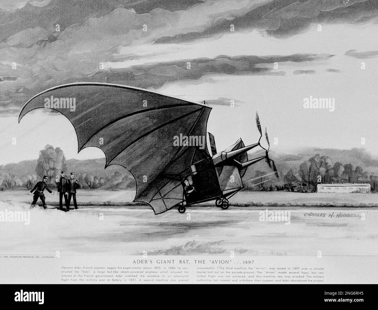 William S. Henson, creator of the aerial steam carriage, and the famous ...