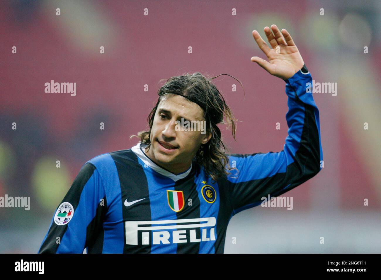 Inter Milan forward Hernan Crespo of Argentina during an Italian major ...