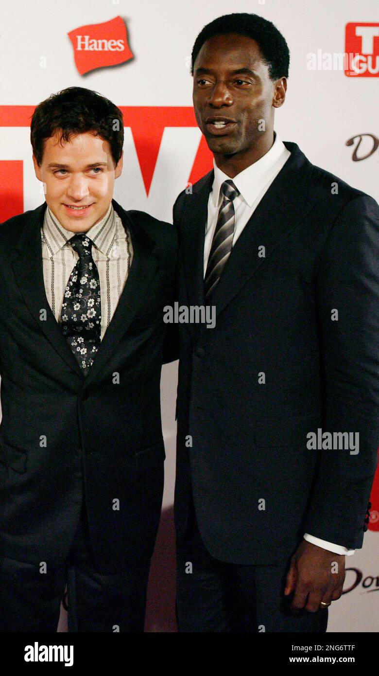 Actors T.R. Knight, left, and Isaiah Washington pose together at the ...
