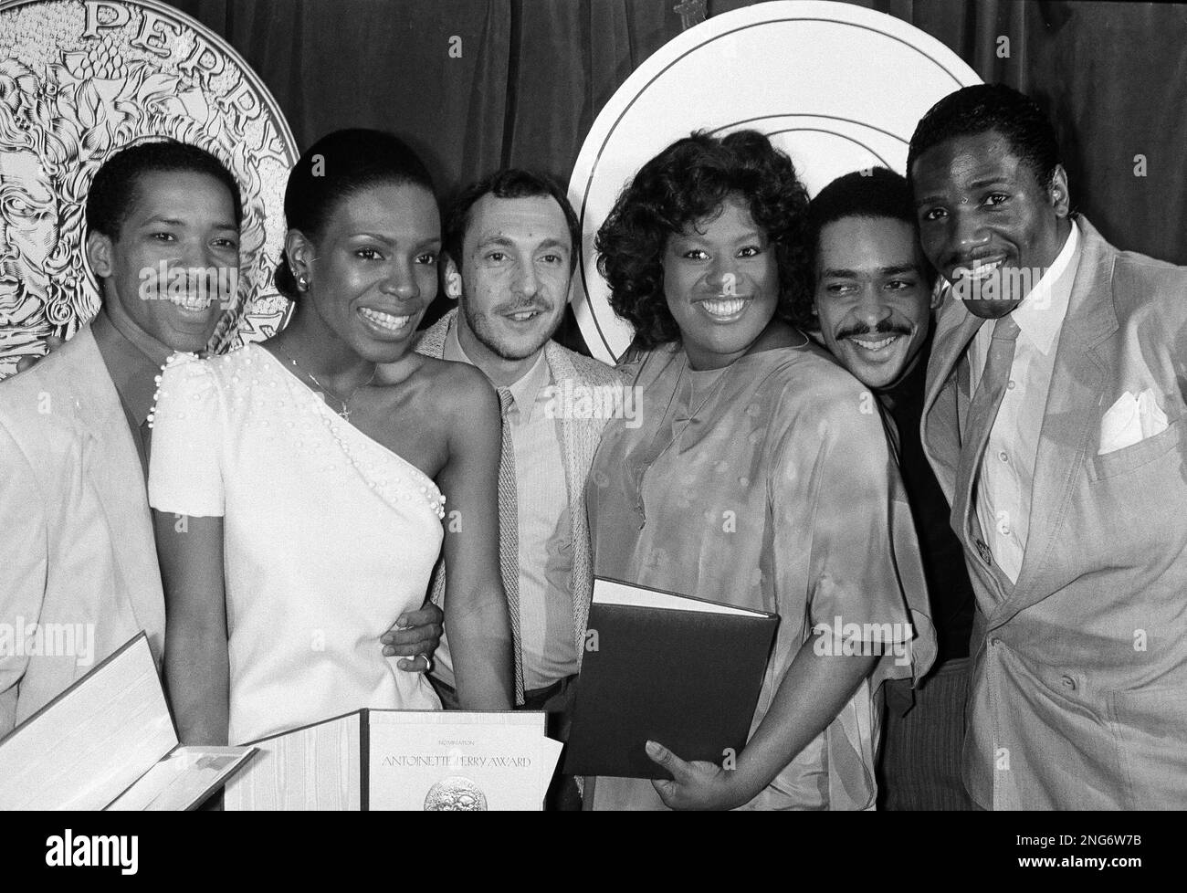 Cast members from the Broadway show "Dreamgirls" are seen at Sardi's in ...