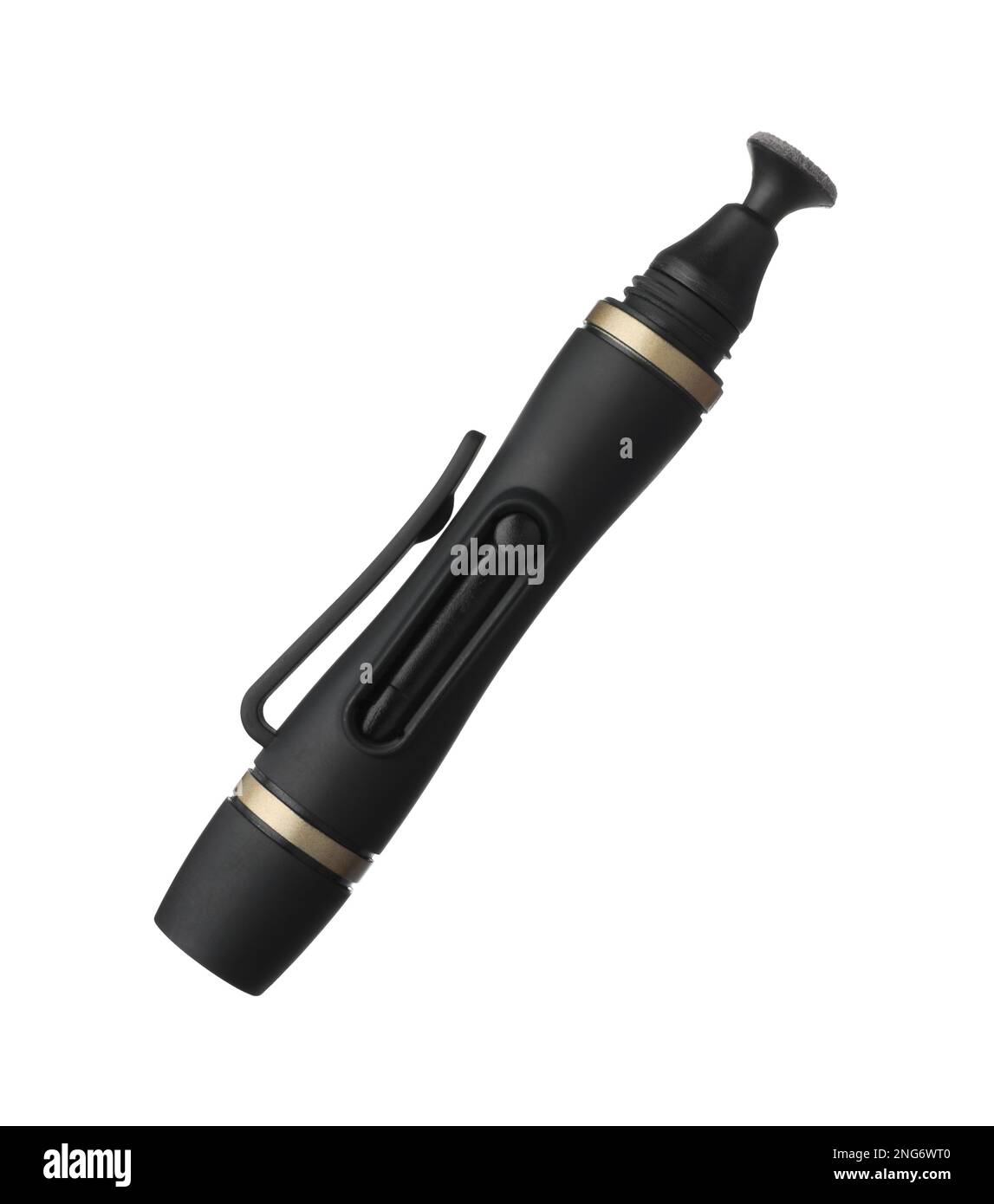 Lens cleaning pen brush isolated on white. Professional photographer's ...