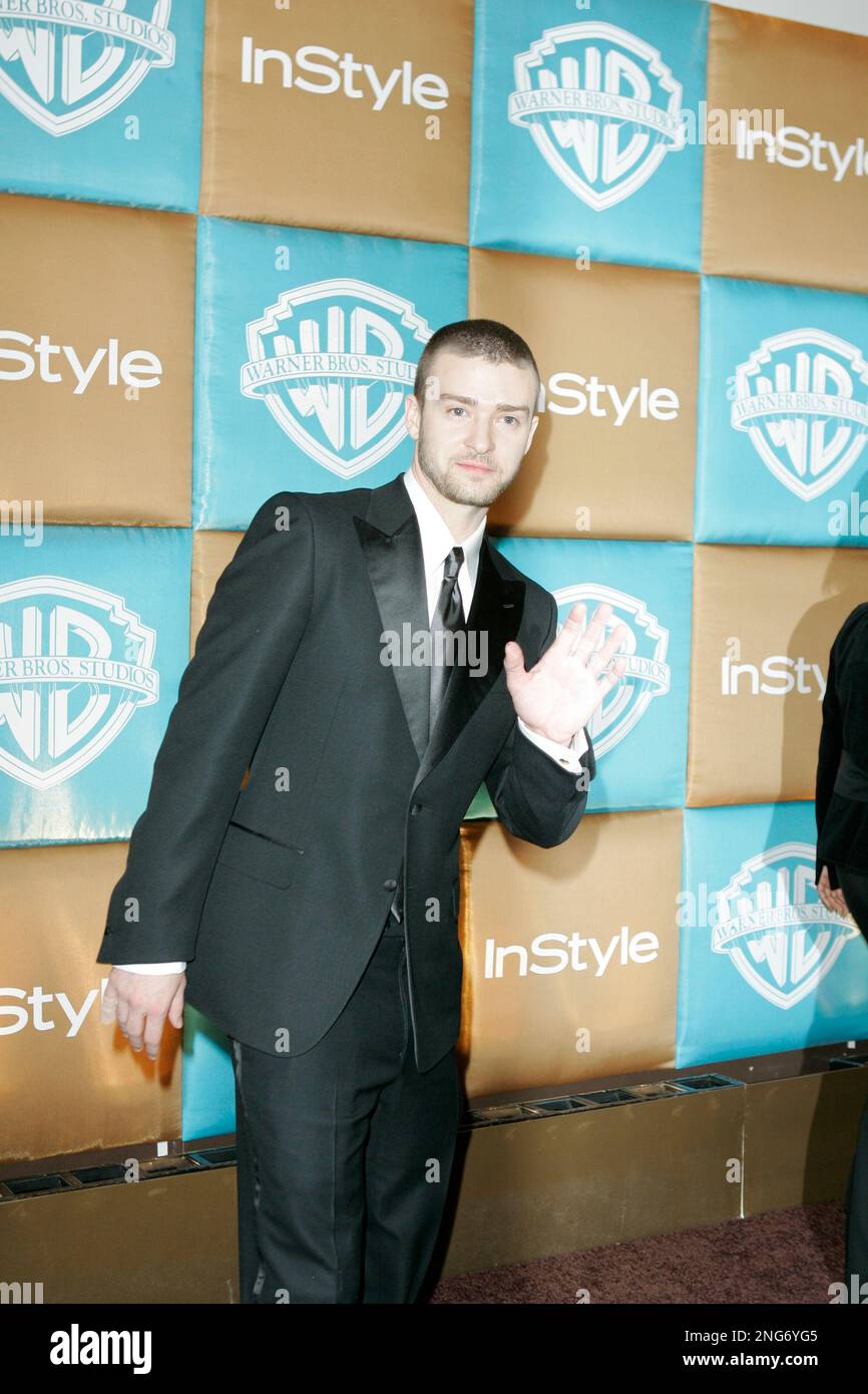 Justin Timberlake arrives for the In Style and Warner Bros. party ...