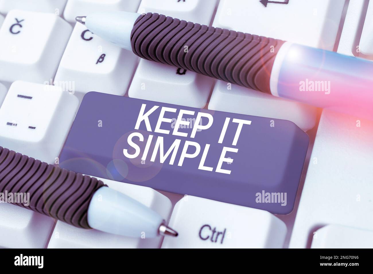 Handwriting text Keep It Simple. Business showcase Easy to toss around ...
