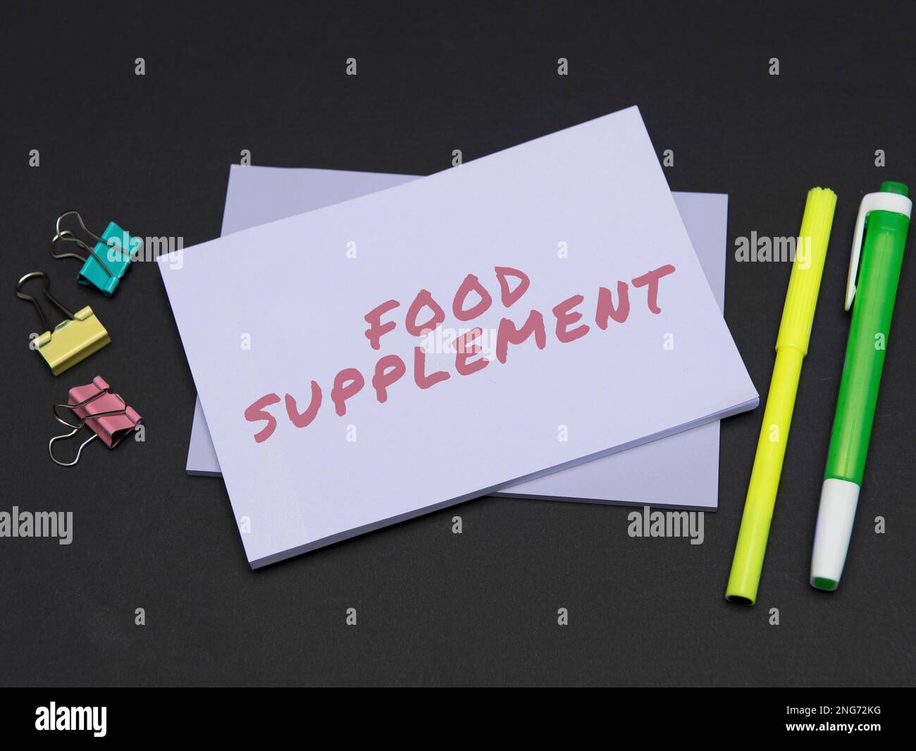 Handwriting text Food Supplement. Business overview Conditions and ...