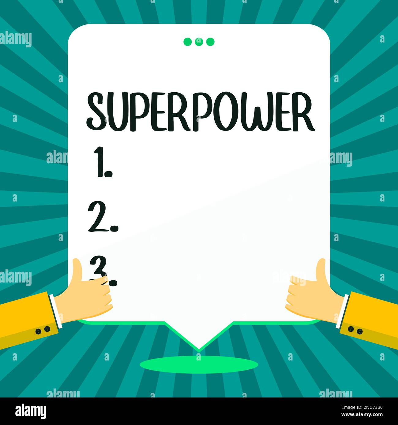 Hand writing sign Superpower. Conceptual photo a power or ability of a ...