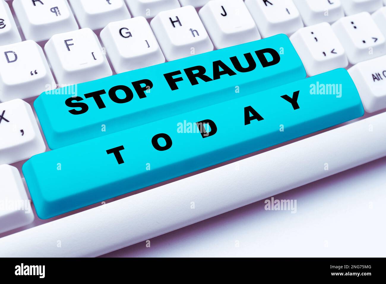 Text sign showing Stop Fraud. Business showcase campaign advices people ...