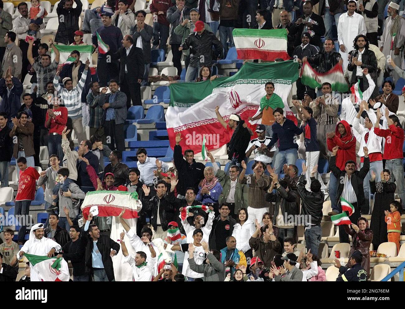 Iranian soccer fans celebrate after Iran defeated South Korea in the ...