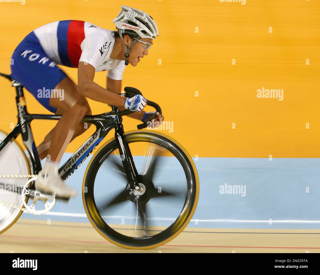 South Korea's Jang Sun-jae in action on his way to winning the gold ...
