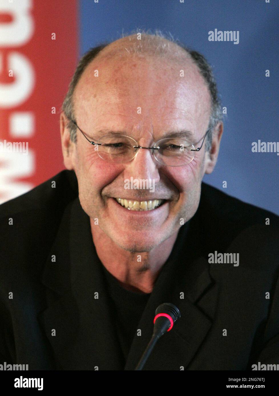 German artist Anselm Kiefer smiles during a press conference in Paris ...