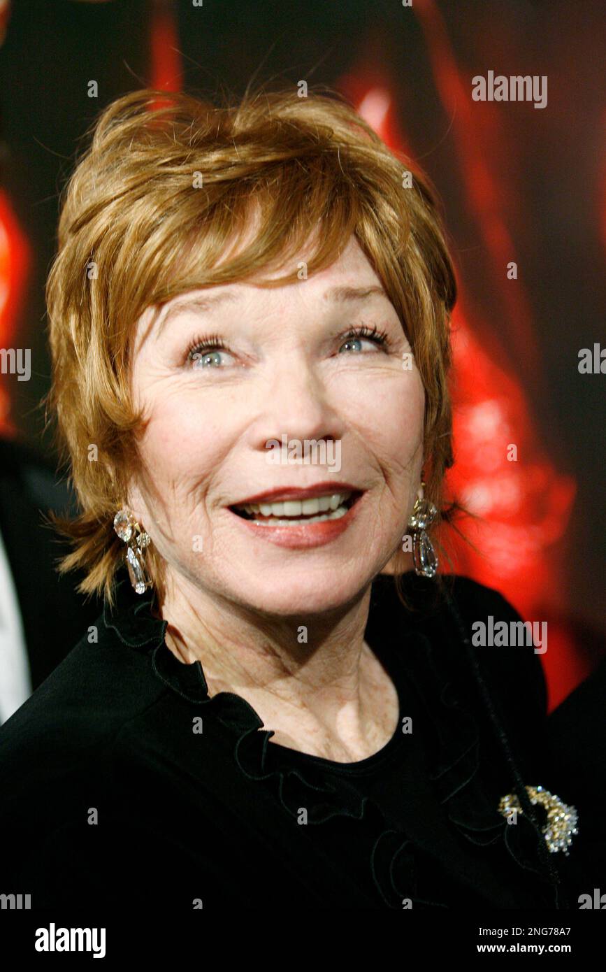 Actress Shirley MacLaine arrives at the Los Angeles premiere of ...