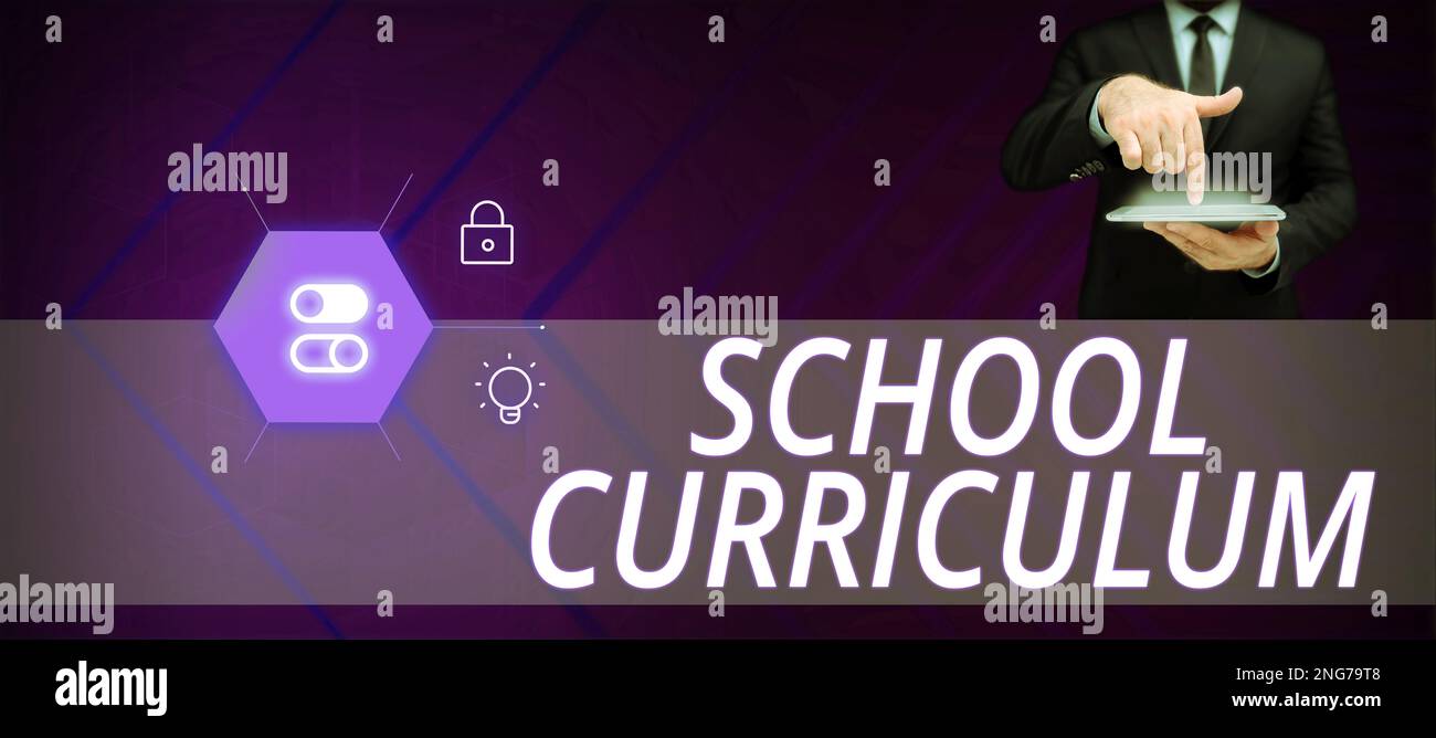 Conceptual caption School Curriculum. Business approach designed to ...