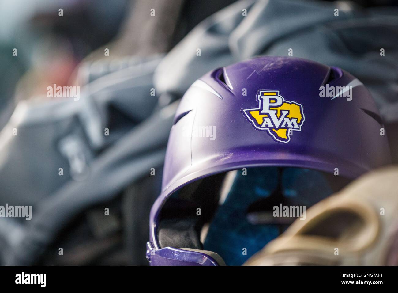 Houston, Texas, USA. 17th Feb, 2023. A Prairie View batting helmet ...
