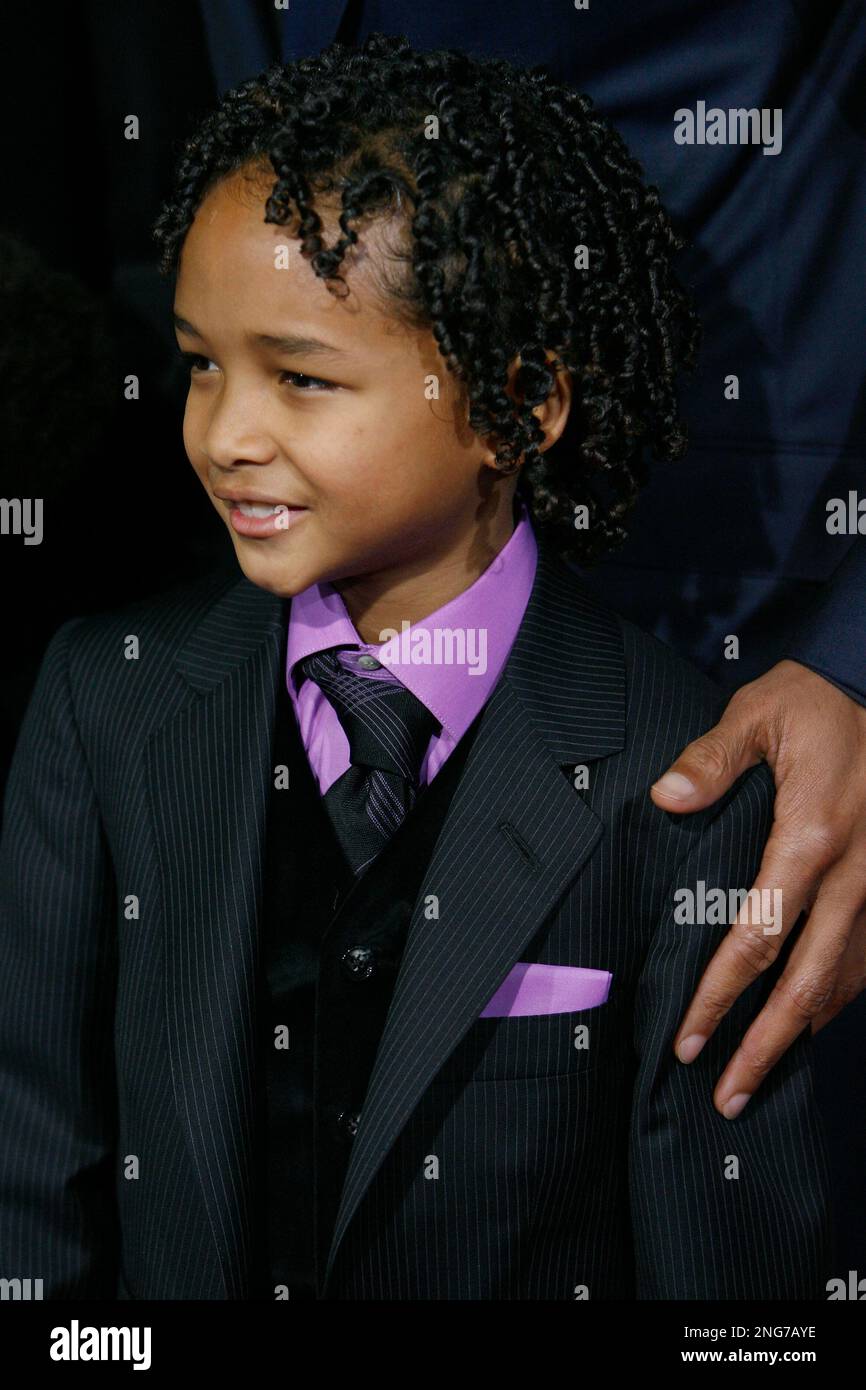 Actor Jaden Smith arrives at the film premiere of "Pursuit of Happyness ...