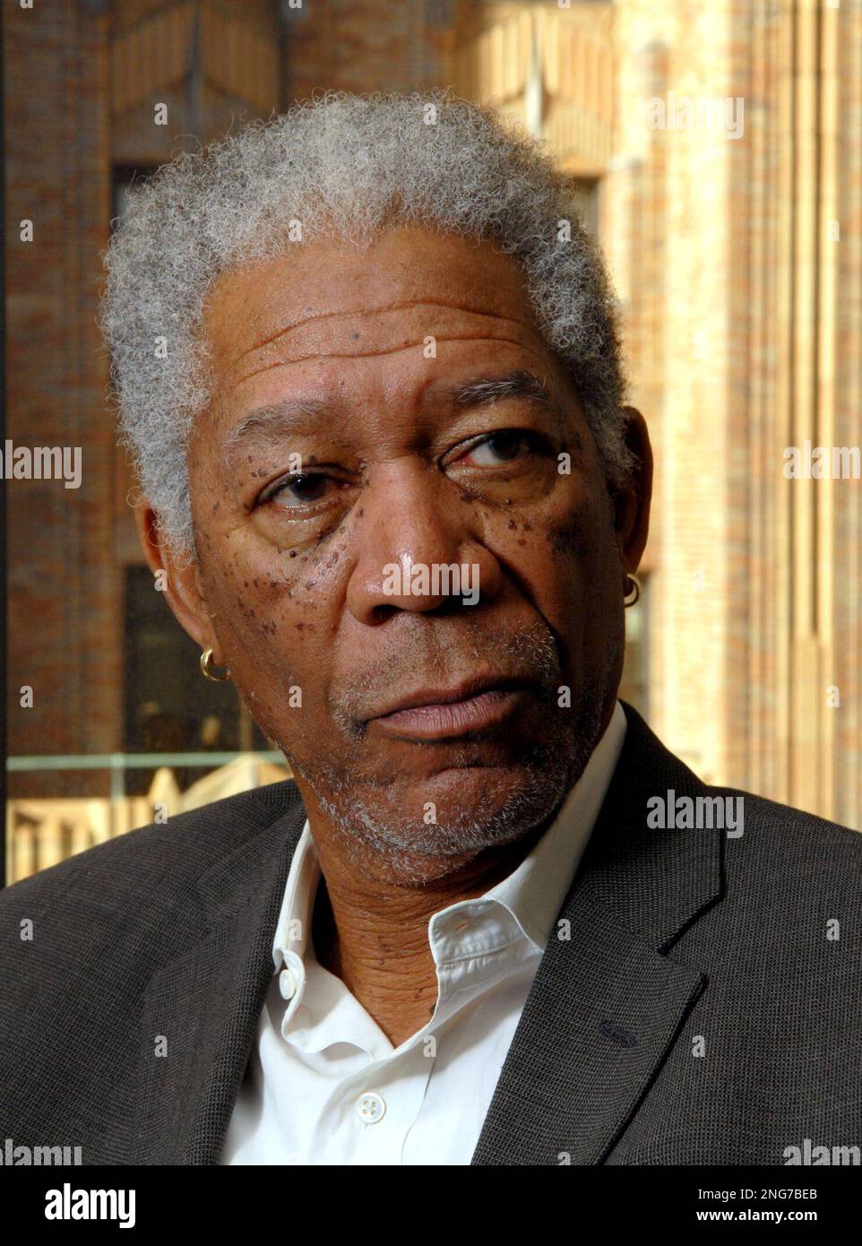 Actor Morgan Freeman poses for a portrait at the Benjamin Hotel ...