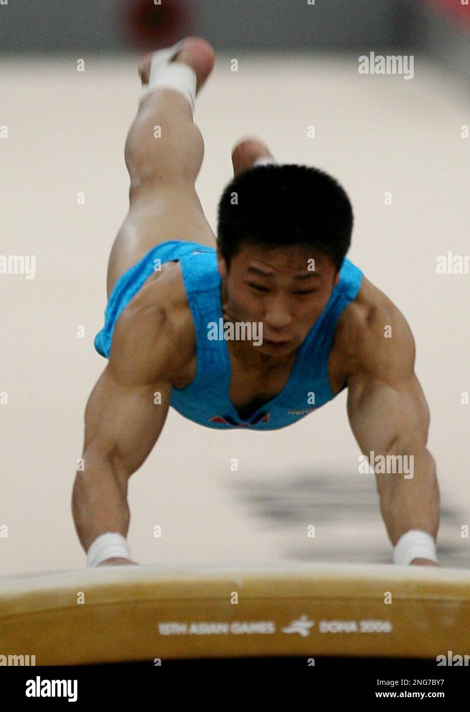 North Korea's Ri Se Gwang performs during the Asian Games Gymnastics ...