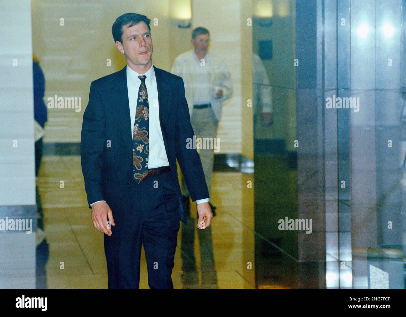 Timothy Wind arrives at the federal courthouse in Los Angeles, Tuesday ...