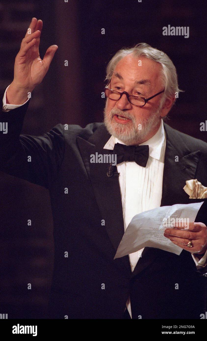 ** FILE ** French actor Philippe Noiret delivers a speech during the ...