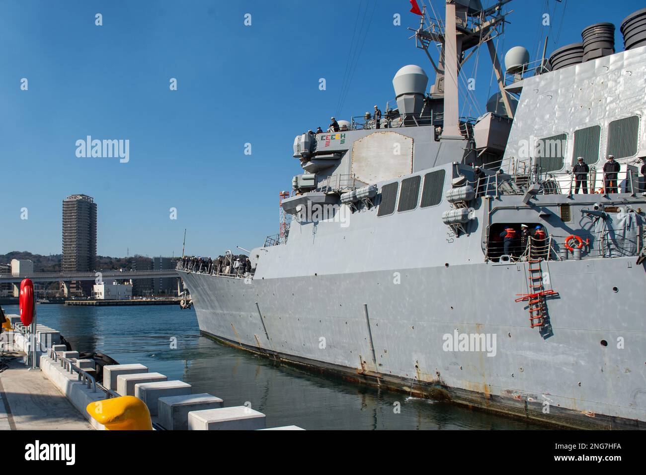 YOKOSUKA, Japan (Feb. 17, 2023) — The Arleigh Burke-class guided ...