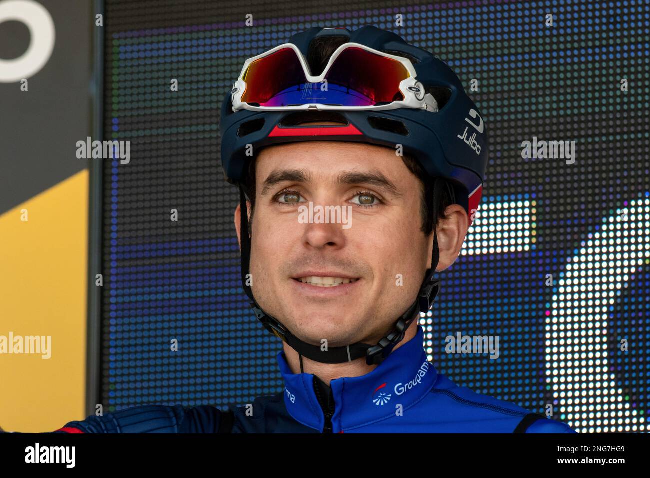 Portrait of french rider Rudy Molard (team groupama fdj) during the ...