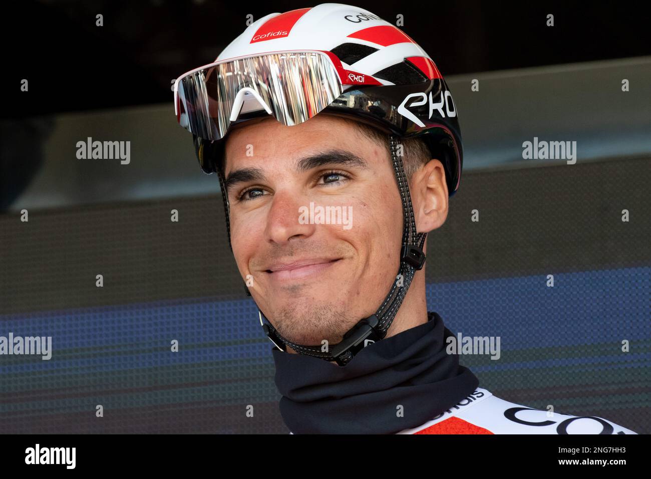 Portrait of Anthony Perez, team Cofidis during the Tour 06-83. The ...