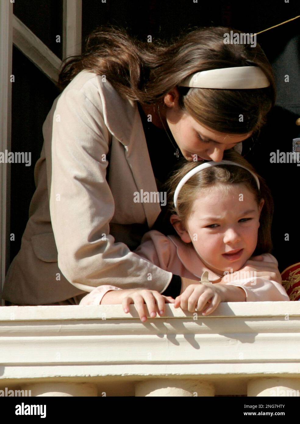 Charlotte, left, daughter of Princess Caroline of Hanover, is seen with ...