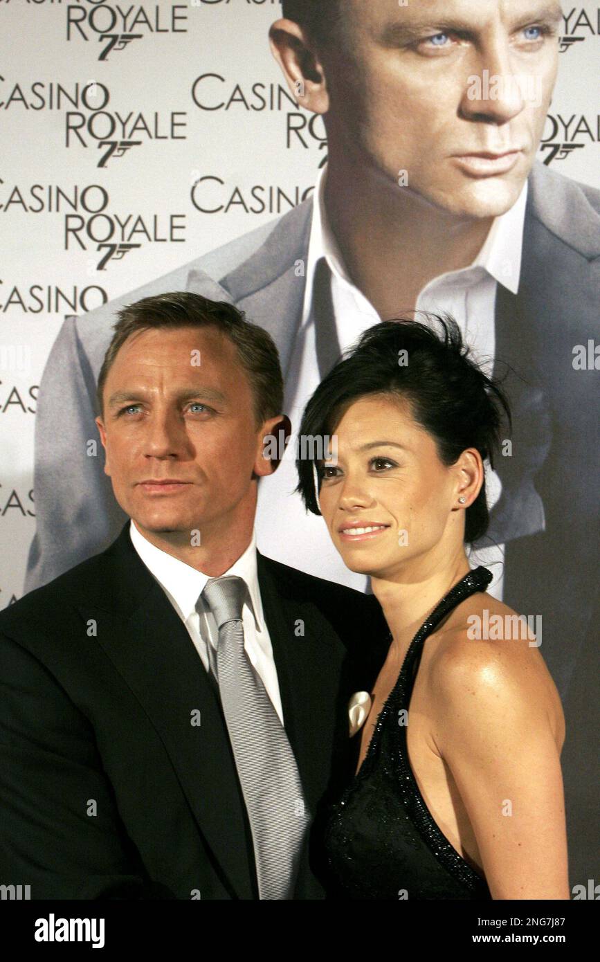 New James Bond, actor Daniel Craig, left, and Satsuki Mitchell pose for ...