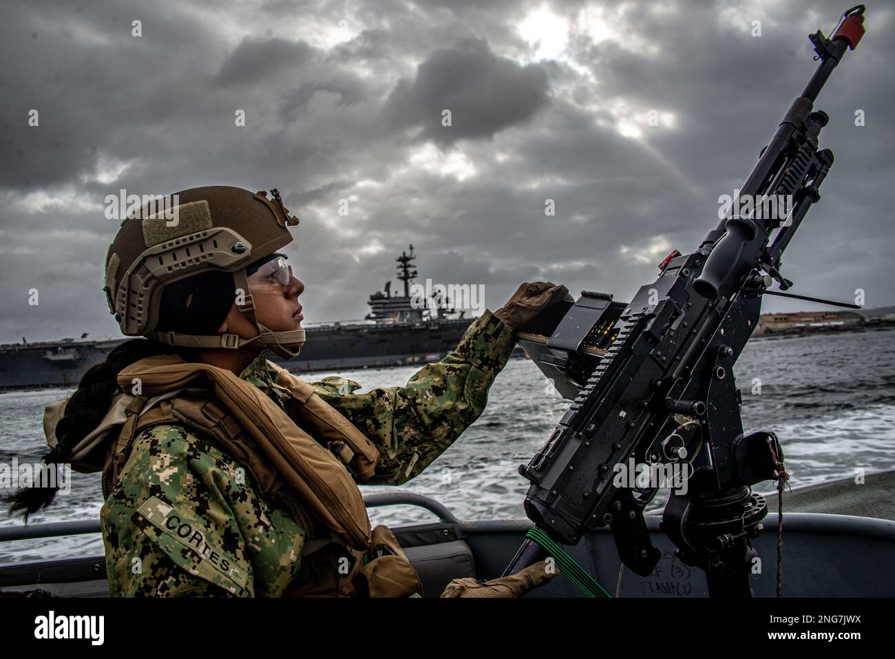 230214-N-NT795-132 SAN DIEGO (Feb. 14, 2023) Quartermaster 2nd Class ...