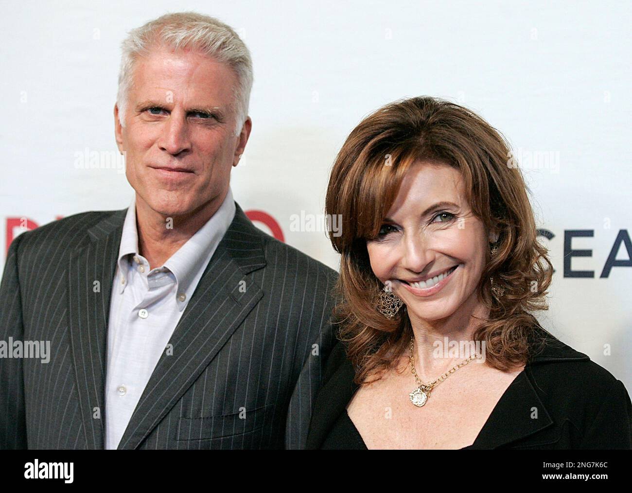 Actor Ted Danson, left, and wife actress Mary Steenburgen pose on the ...