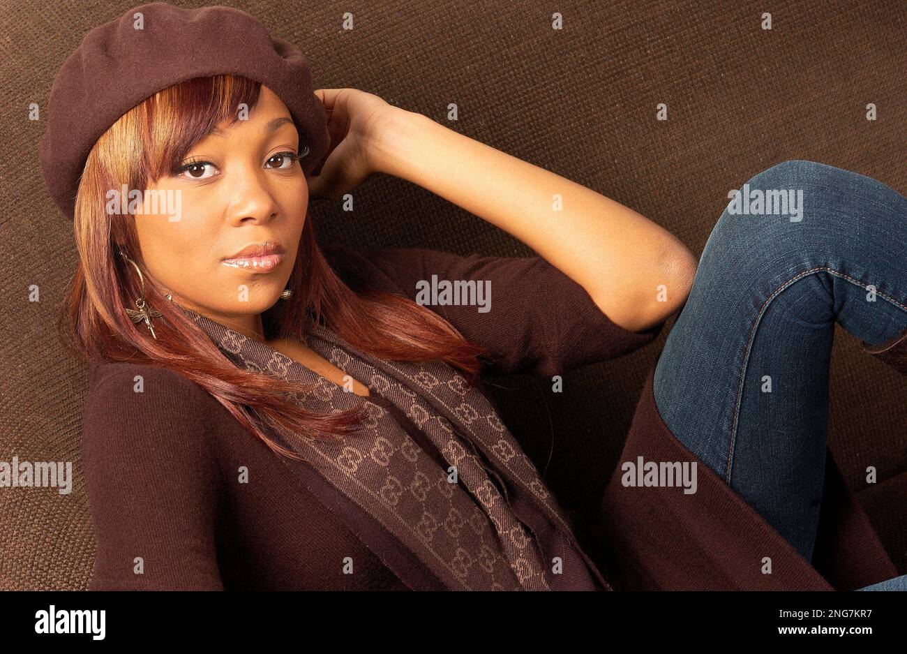 Singer Monica is photographed at J Records in New York, Sept. 28, 2006 ...