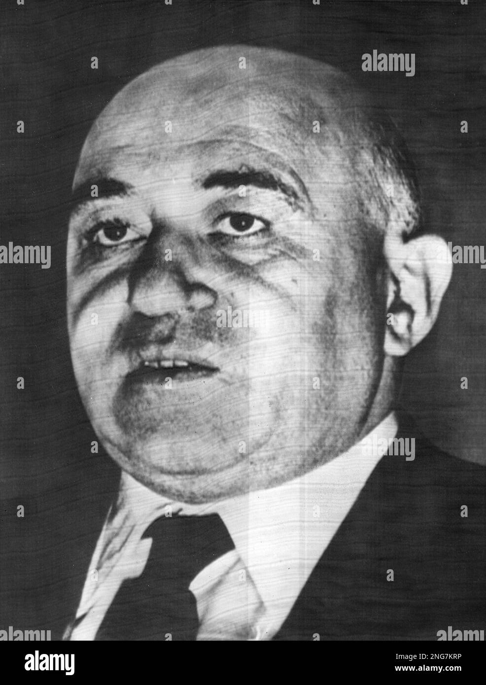 Undated portrait of Hungarian politician Matyas Rakosi, taken in the ...