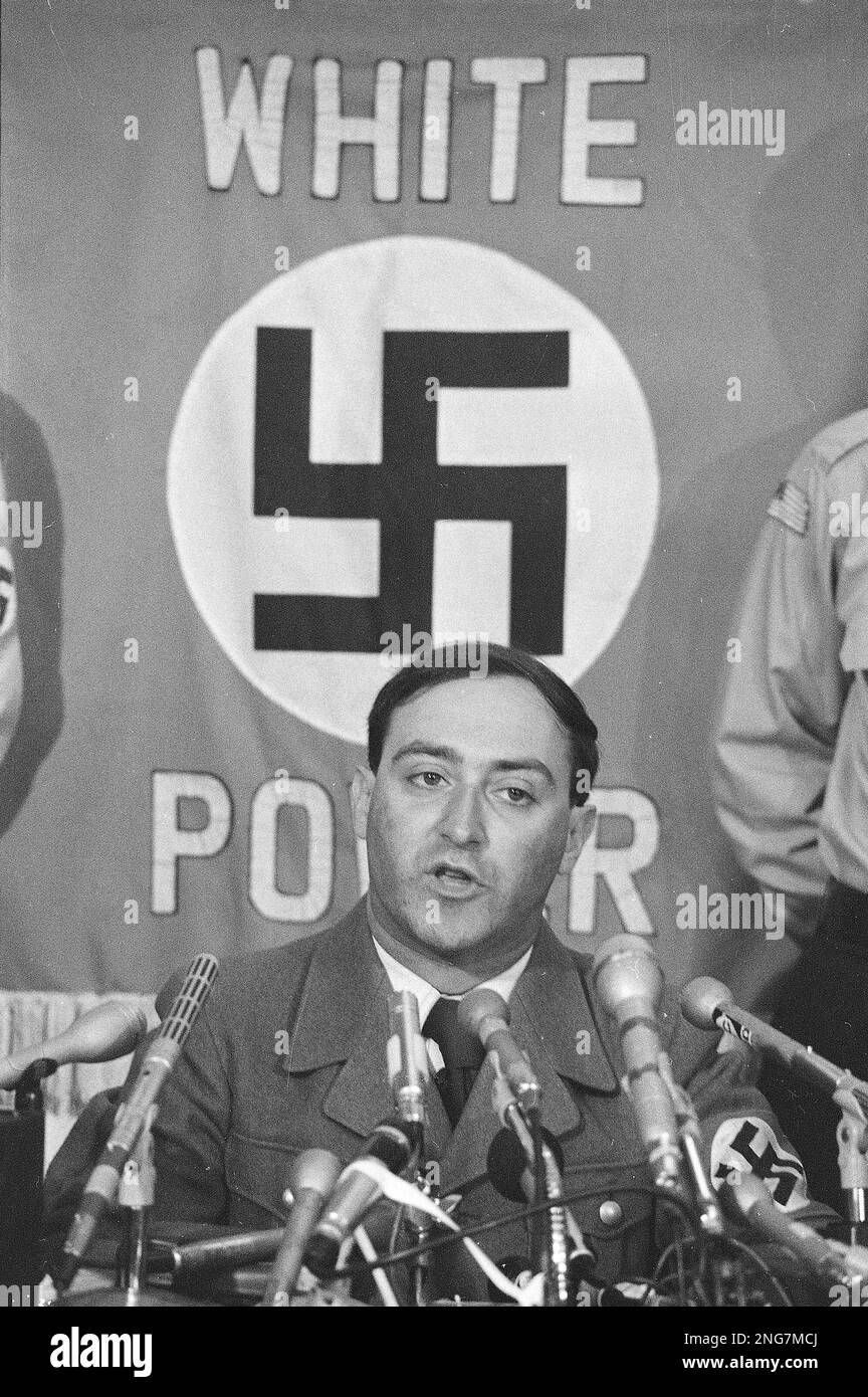 Leader of the national socialist party of america Black and White Stock ...