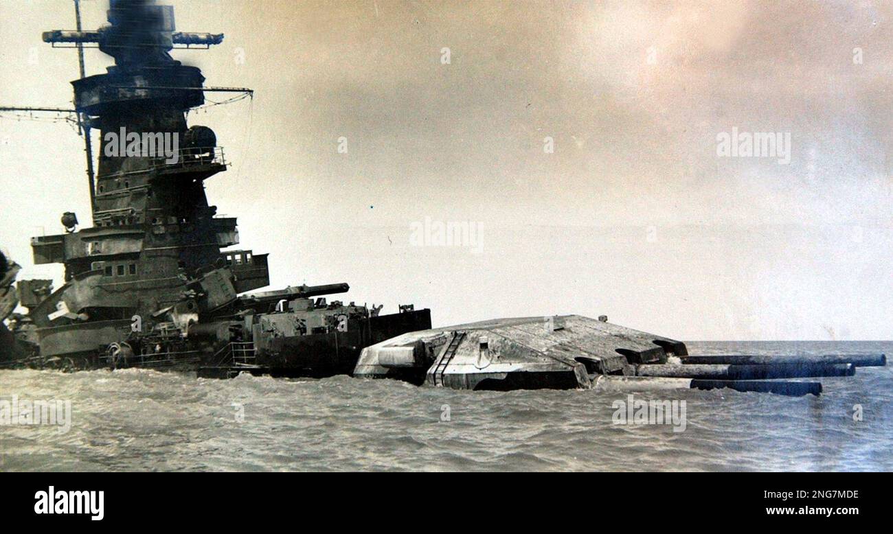 The German pocket battleship Admiral Graf Spee, once the pride of the ...